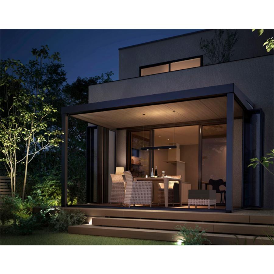 LIXIL ガーデンルーム ZIMA 工事付 土間仕様 間口1.5間×奥行6尺 ルームタイプ ポリカ屋根材 採光ルーフ アルミ形材色＋ラッピング形材色 基本工事費込み リクシル ...