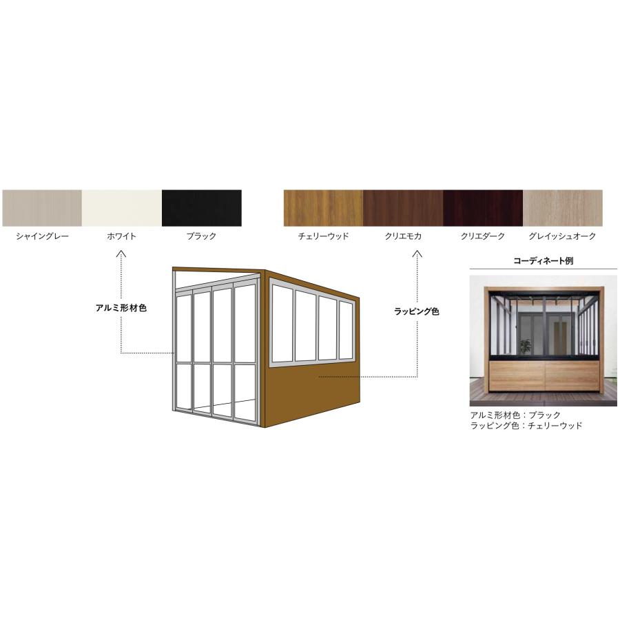 LIXIL ガーデンルームGF 工事付 インナーデッキ仕様 間口1.5間×奥行4尺 テラスサッシ ポリカ屋根材 基本工事費込み リクシル サンルーム 後付け 物干 おしゃれ : エクステリア ...