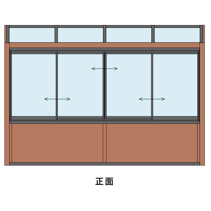 LIXIL（リクシル） ガーデンルーム GF 工事付 土間仕様 間口1間×奥行9尺 腰壁＋高窓 ポリカ屋根材 基本工事費込み サンルーム 人気 ...