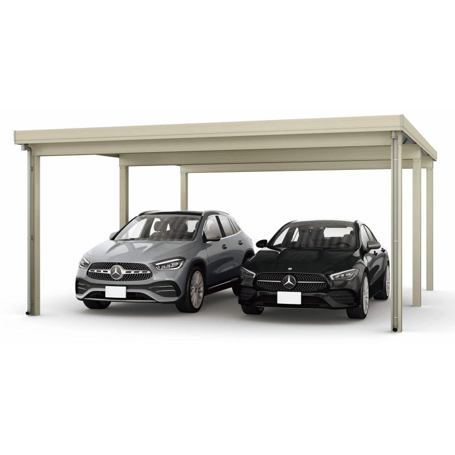 YKK AP カーポート 2台用 工事付 ジーポートpro 900タイプ 60-60型 H30 基本工事費込み ジーポートプロ 2台 車庫 駐車場 駐輪場 屋根 後付け おしゃれ 人気 ...