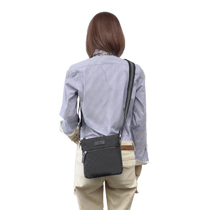 グッチ GUCCI 449183 G1XHN 8615 ショルダーバッグ ブラック GGナイロン BLACK MULTI メッセンジャーバッグ ななめ掛け Outlet アウトレット ...