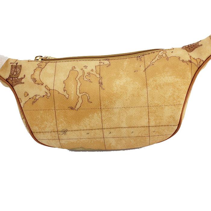 PRIMA CLASSE プリマクラッセ PRIMA CLASSE ボディバッグ C8918 6000 ベージュ系地図柄 ベルトバッグ ...