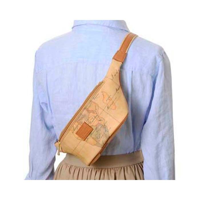 PRIMA CLASSE プリマクラッセ PRIMA CLASSE ボディバッグ C8918 6000 ベージュ系地図柄 ベルトバッグ ...