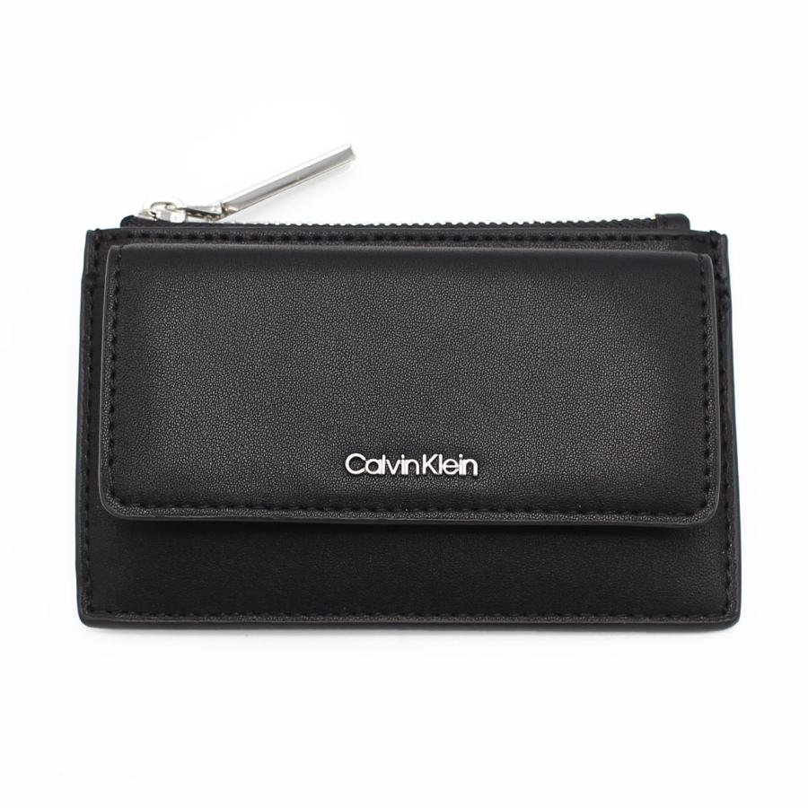 Calvin Klein カルバンクライン Calvin Klein コイン＆カードケース LV04F1028G UB1 ブラック フェイク ...