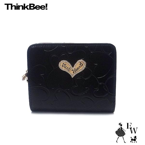 シンクビー 財布 Think Bee ハーティハート 二つ折財布 ブラック A002995 エクセルワールド レディース ブランド プレゼントにも :a002995:エクセルワールド - 通販 ...