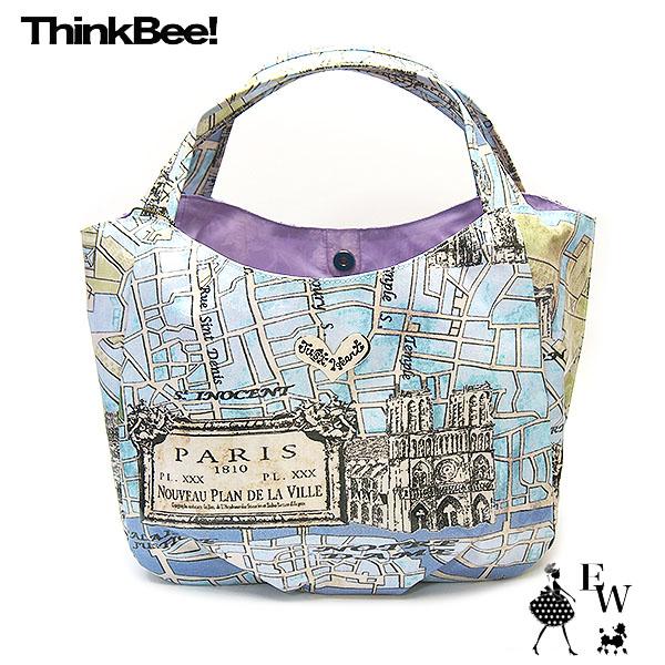 Think Bee! シンクビー バッグ Bee ハンドバッグ パリス A003710 ブルー 撥水 軽量 レディース ブランド プレゼント 1273 : エクセルワールド - 通販 ...