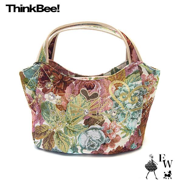 Think Bee! シンクビー バッグ ハンドバッグ Bee リボンズ ゴブラン A004324 レディース ブランド 1294 : エクセルワールド - 通販 - Yahoo!ショッピング