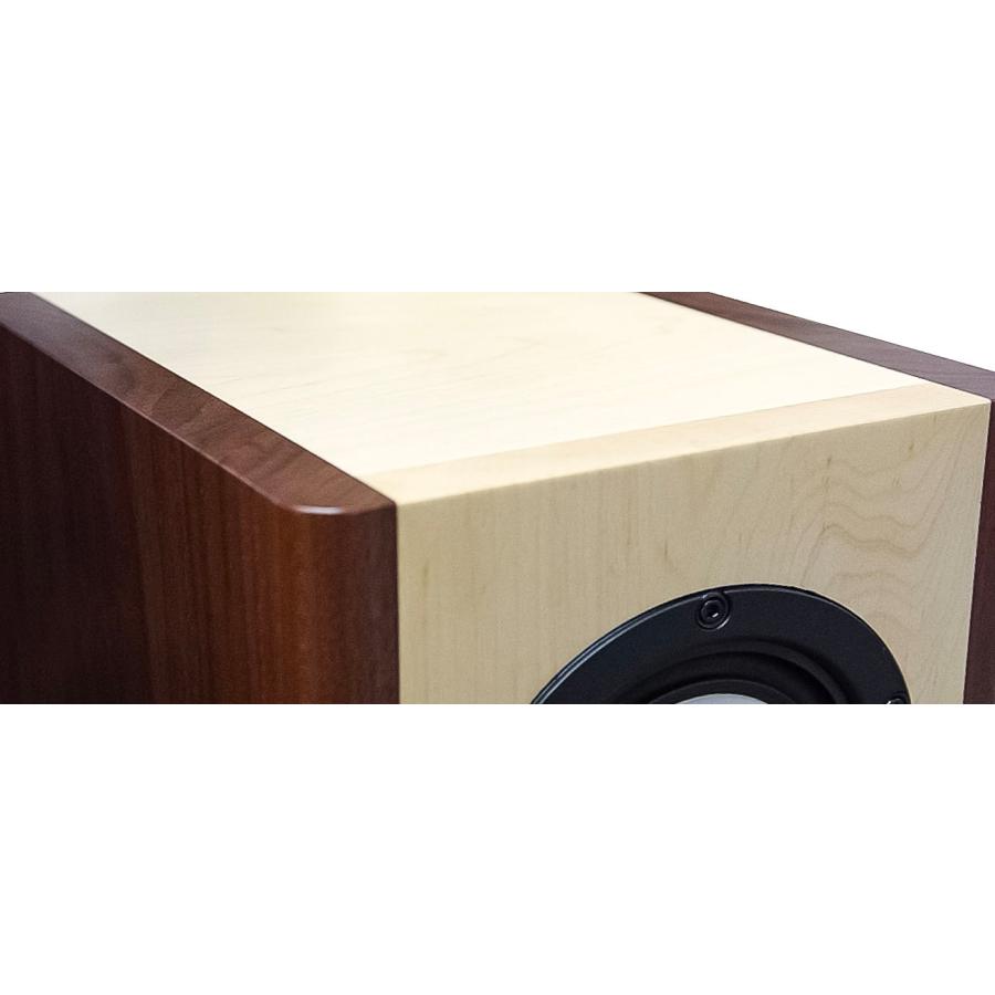 スピーカー ブックシェルフ型スピーカー マークオーディオ MarkAudio NC7_MAOP 1組 バスレフ式 高音質 ハードメープル・ウォールナット無垢材 日本製 : EX AUDIO ...
