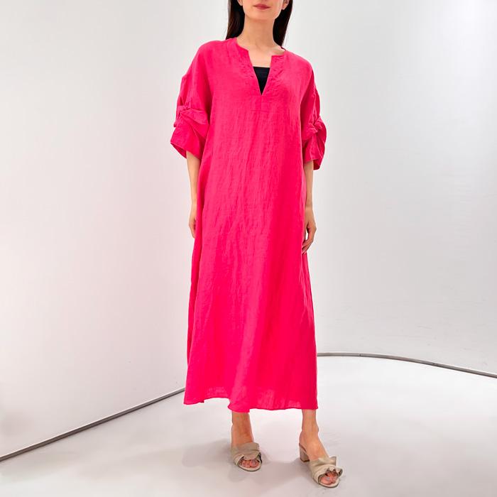 TICCA ティッカ リネンツイストスリーブワンピース レディース 春夏 TBDS-413 : EXCLUSIVE ONLINE - 通販 - Yahoo!ショッピング