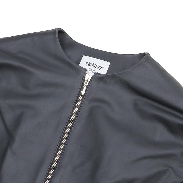 EMMETI エンメティ TILLY SP LEATHER ティリー スペシャルレザー ノーカラードルマンスリーブジャケット レディース : tillysp : EXCLUSIVE ...