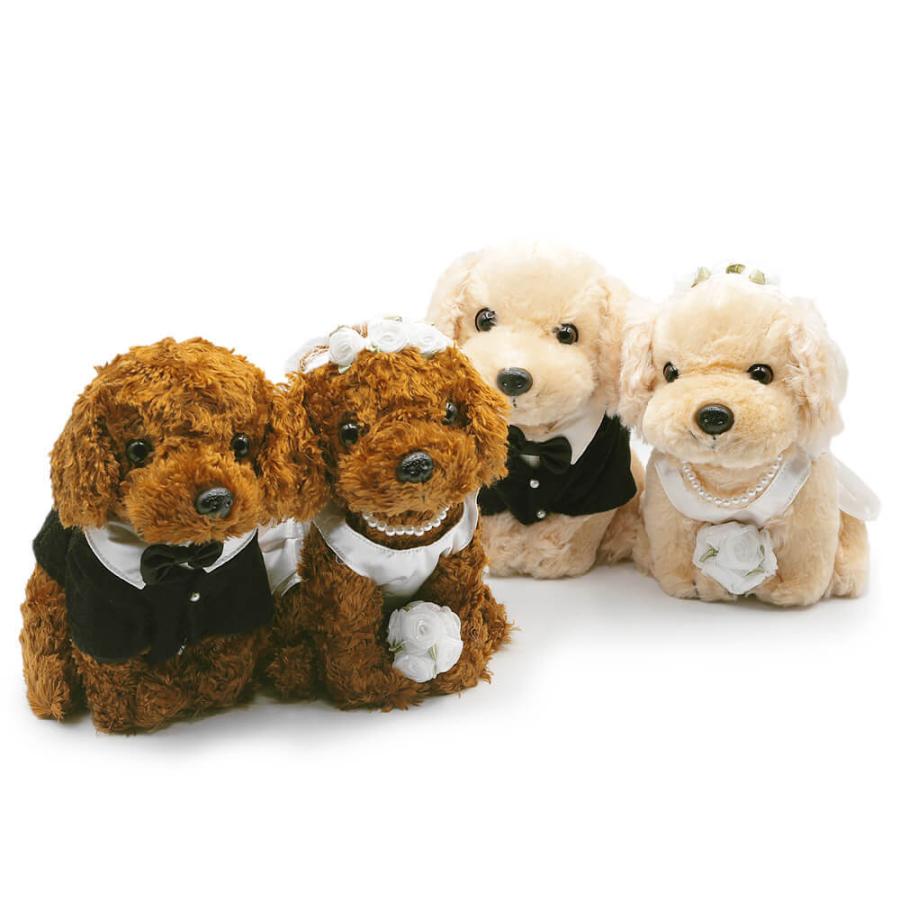ぬいぐるみ プレミアムウェディングドール ドッグ 結婚式 結婚祝い 披露宴 ウェルカムドール 結婚記念日 入籍祝い トイプードル コッカースパニエル 犬 : 贈り物のエクスギフト - 通販 ...