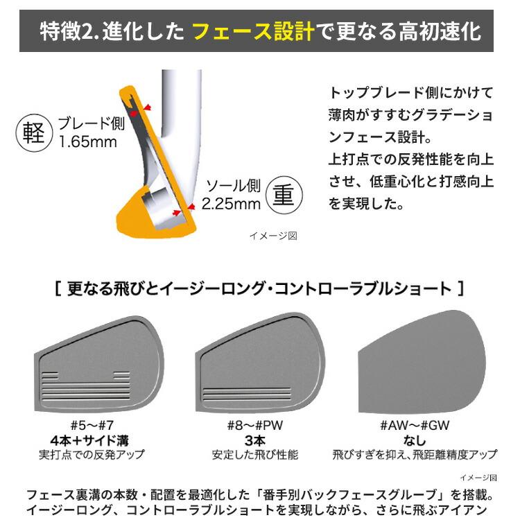 PRGR（プロギア） 03 アイアン 5本セット(#7〜#9、PW、AW) メンズ 右用