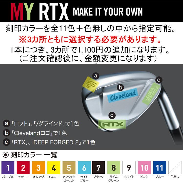 【メーカーカスタム】クリーブランド RTX DEEP FORGED 2 右用 ウェッジ N.S.PRO MODUS3 TOUR 105 DST スチールシャフト 日本正規品 Cleveland ...