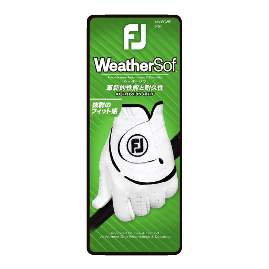 【即納可能】フットジョイ WeatherSof ウェザーソフ ゴルフ グローブ 左手用 メンズ FGWF23 ホワイト 2023年モデル FOOTJOY :fgwf23wt:EX GOLF ...