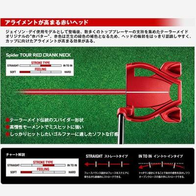 TaylorMade（テーラーメイド） Spider TOUR RED DOUBLE BEND [左用-LEFT HAND-]-スパイダー ...