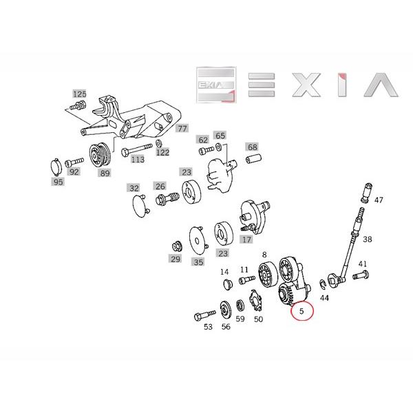 ベンツ W124 W140 R129 ベルトテンショナー E500 S500 SL500 1192000270 : 1192000270 ...