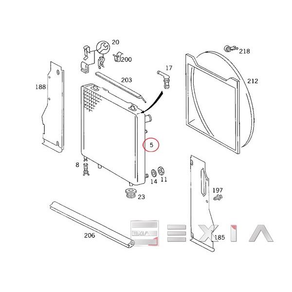 ベンツ W124 ラジエーター ラジエター E280 E320 1245009003 1245002402 1245002803 ...