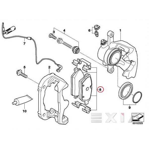BMW E87 116i 118i 120i フロント ブレーキパッド ブレーキパット 左右セット 34116774050 ...