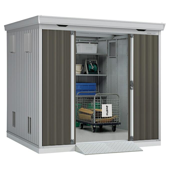 イナバ物置 イナバ物置 ダストボックス FS-2626HG（一般型） ※床パネルなし仕様 マンション 集合住宅 ゴミ収集庫 ゴミ箱 ダストbox 屋外 関東送料無 : エクシーズYahoo!店 ...