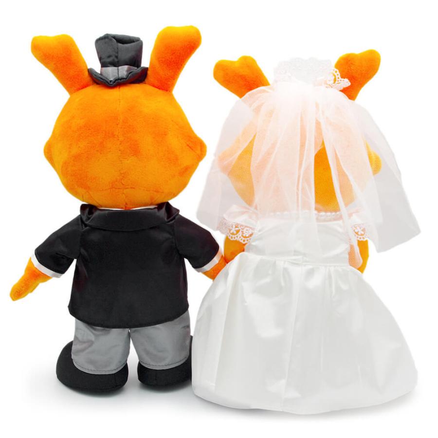 ぬいぐるみ「ウェディング ジャビット」（電報なし） 読売ジャイアンツ プロ野球 巨人 結婚式 結婚祝い 披露宴 ウェルカムドール ドレス タキシード :nuig-97:電報屋のエクスメール ...