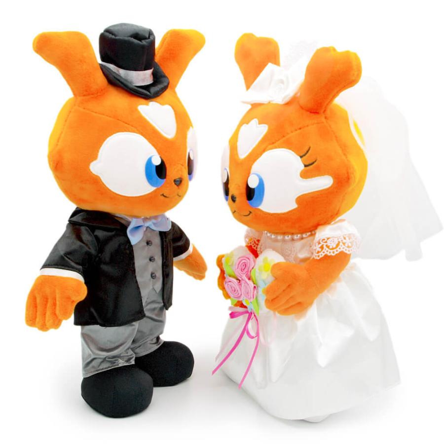 ぬいぐるみ「ウェディング ジャビット」（電報なし） 読売ジャイアンツ プロ野球 巨人 結婚式 結婚祝い 披露宴 ウェルカムドール ドレス タキシード :nuig-97:電報屋のエクスメール ...