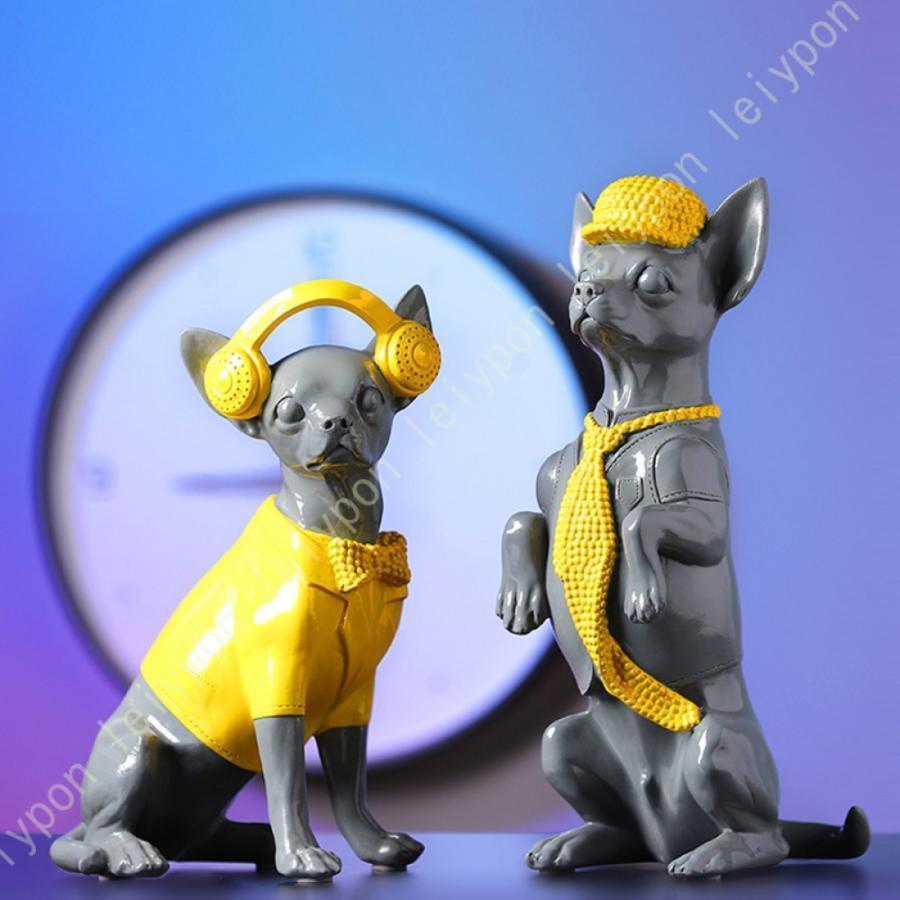 置物 北欧 小さい 北欧雑貨 犬 オーナメント イヌ 動物 置物ガーデンオブジェ アニマル オブジェ アンティーク インテリア雑貨 面白い 屋外用彫像 樹脂材質 : l1s-241 : EXP ...