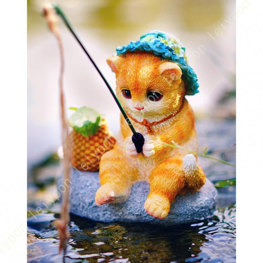 動物の置物 置物 ガーデニングオーナメント オブジェ 猫 そっくり ネコの置物 おきもの 本物みたい 動物 置物 玄関 オブジェ ガーデン オーナメント : l1s-353 : EXP ...