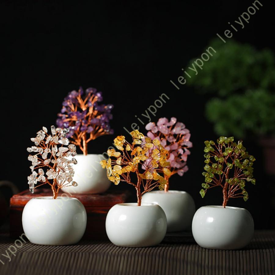 置物 天然石ツリーオーナメント 招財樹 金のなる木 シトリン 黄水晶 ローズクォーツ アメジスト 風水 恋愛 金運 財産運 健康運 天然石 ローズクォーツ : l1s-57 : EXP ...