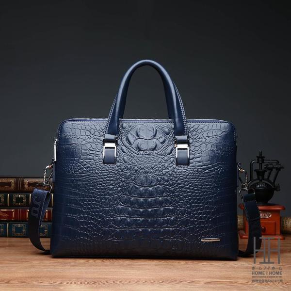 ビジネスバッグ フケース メンズ 革 2WAY PUレザー 防水 ワニ柄 大容量 ショルダー PC対応 通勤 A4サイズ 手提げ 斜め掛け : ll-231115-bb-14 : EXP ...