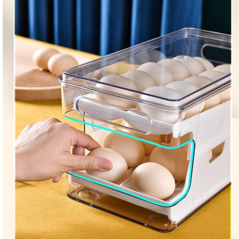 卵収納ケース 卵トレイ 卵ケース 整理用品 整理ボックス 保存容器 引出し式 冷蔵庫 省スペース 収納 重ねる キッチン 台所 : ll13-cf-375 : EXP SHOP - 通販 ...