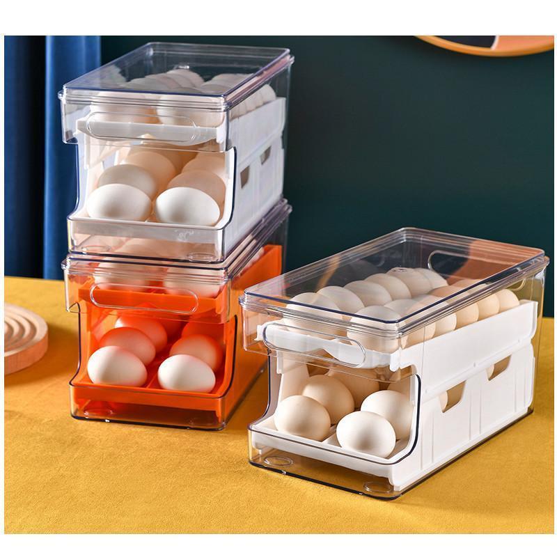 卵収納ケース 卵トレイ 卵ケース 整理用品 整理ボックス 保存容器 引出し式 冷蔵庫 省スペース 収納 重ねる キッチン 台所 : ll13-cf-375 : EXP SHOP - 通販 ...
