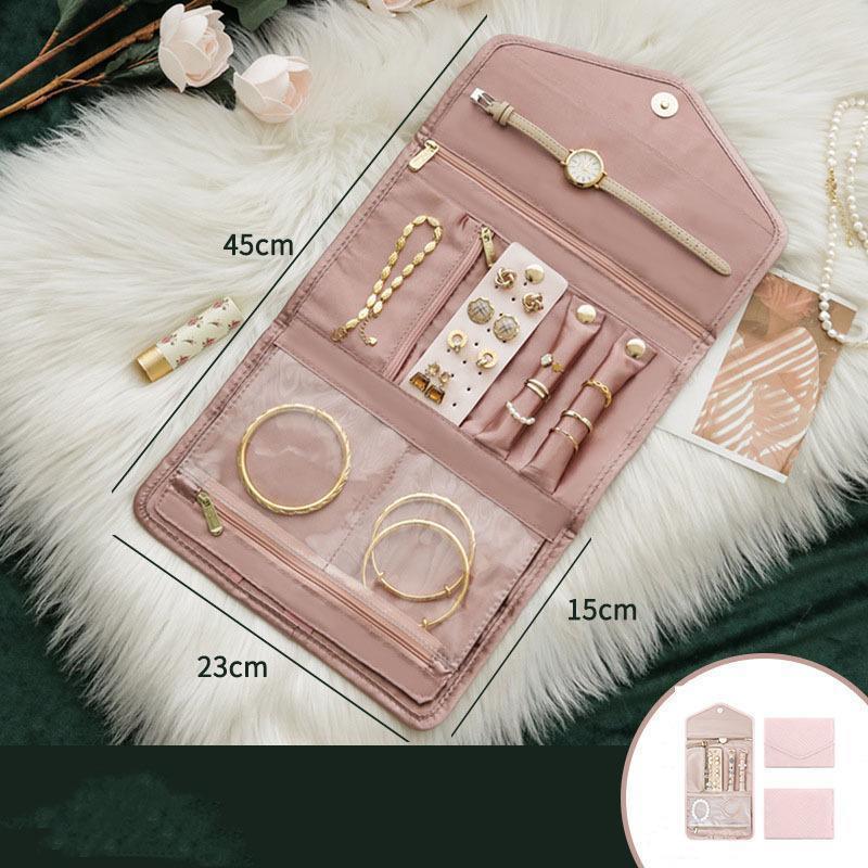 ジュエリーポーチ アクセサリーケース 旅行 携帯用 大容量 折りたたみ 持ち運び コンパクト 小物入れ リング収納 指輪 ピアス ネックレス イヤリン :ll13-eh-6:EXP SHOP ...