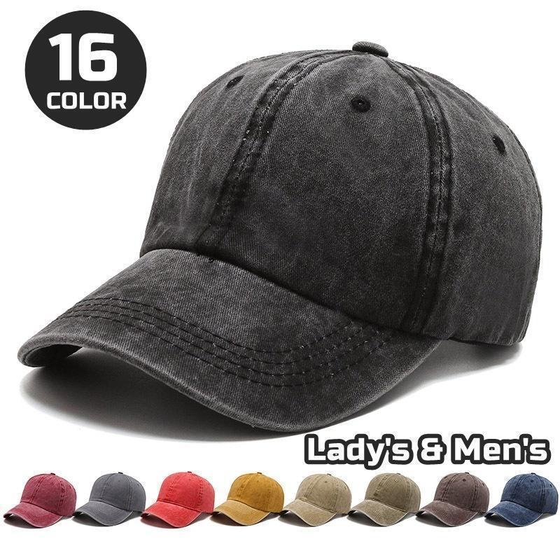ベースボールキャップ 野球帽 女性 男性 レディース メンズ 男女兼用 帽子 ぼうし 古着風 ピグメント つば長 深め 無地 ダメージ風 レトロ調 通 : ll13-mz-142 : EXP ...