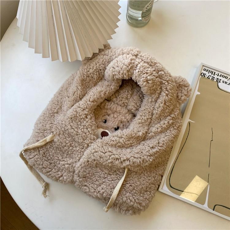 ニット帽 フェイスマスク バラクラバ 目出し帽 2way 耳付き クマ耳 紐付き ネックウォーマー レディース 女性 帽子 フェイスカバー クマ 熊 : ll13-mz-357 : EXP ...