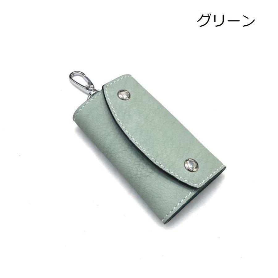 キーケース キーホルダー 6連フック 鍵ケース スナップボタン レディース メンズ 男女兼用 シンプル 無地 フェイクレザー カラビナ付き お洒落 カ :ll13-ysk-250:EXP ...