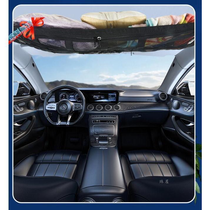 収納ポケット 天井収納ネット 天井 ルーフネット 小物入れ ネット 車用収納 便利グッズ 天井収納 ファスナー付き 便利 キャンプ 2層ネット 汎用 車載用 :sy-ly1-1207-126 ...