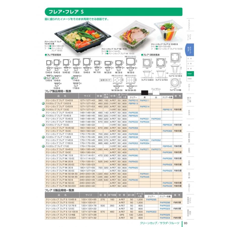 クリーンカップ フレア 17-55 B クリアー 本体のみ #PAPR353 400個入 ケース販売 大型商品 取り寄せ品 リスパック : エクスパッケージYahoo!ショップ - 通販 ...