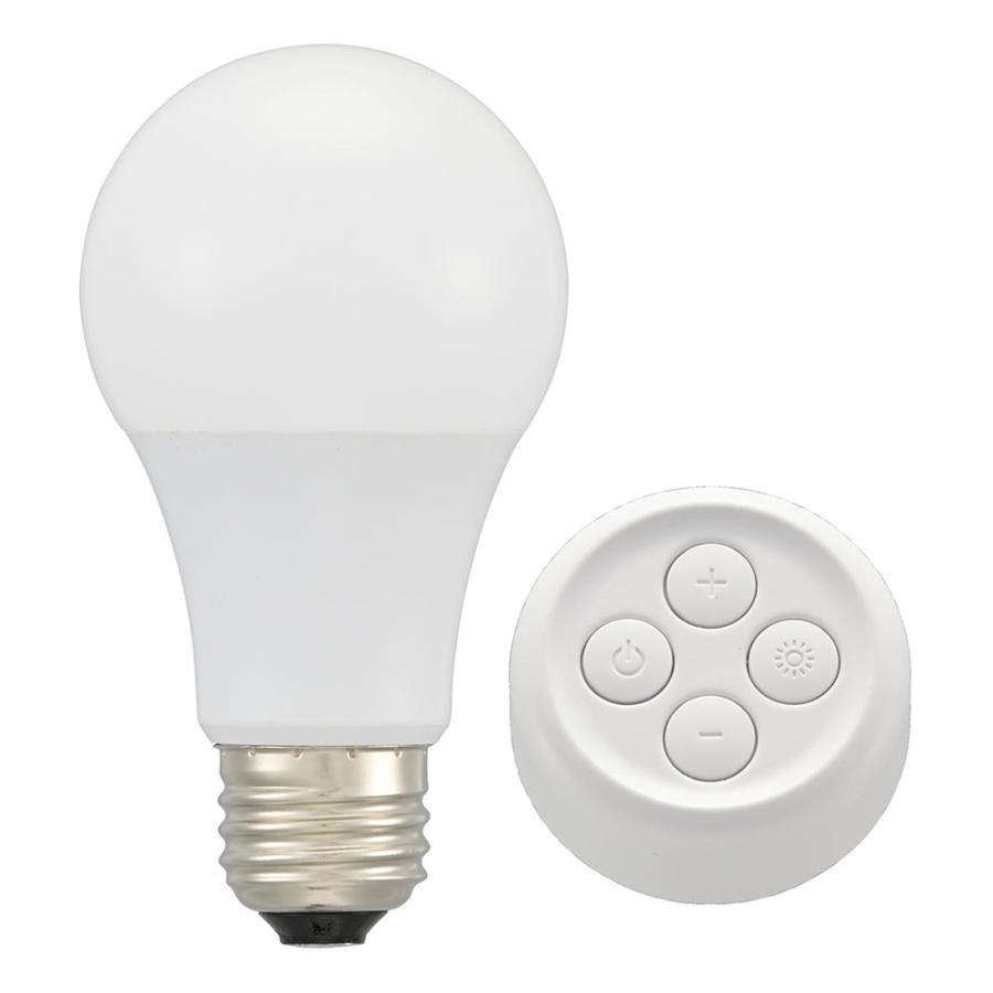 OHM（オーム電機） リモコン式LED電球（60形相当/無段階調光/無段階調色/850 lm/7.2W/E26）_06-1739_LDA7-G ...