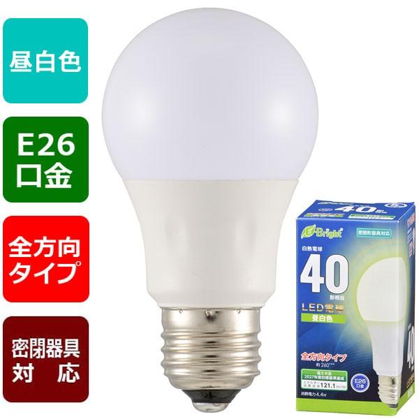 OHM LED電球 E26 40形相当 昼白色｜LDA4N-G AG27 06-4341 オーム電機 : エクサイト・セキュリティ Yahoo!店 - 通販 - Yahoo!ショッピング