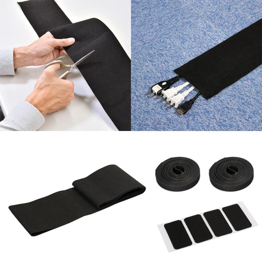 ELPA クロスモール Lサイズ ブラック CM-L015(BK) / パソコン裏やテレビ裏の配線を、くるっとスッキリおまとめ_ELPA（エルパ・朝日電器） : エクサイト・セキュリティ ...