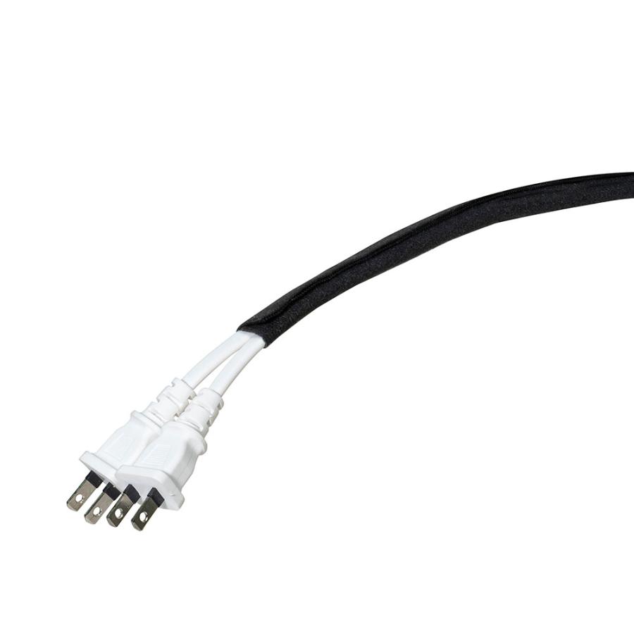 ELPA クロスモール Sサイズ ブラック CM-S015(BK) / パソコン裏やテレビ裏の配線を、くるっとスッキリおまとめ_ELPA（エルパ・朝日電器） : エクサイト・セキュリティ ...