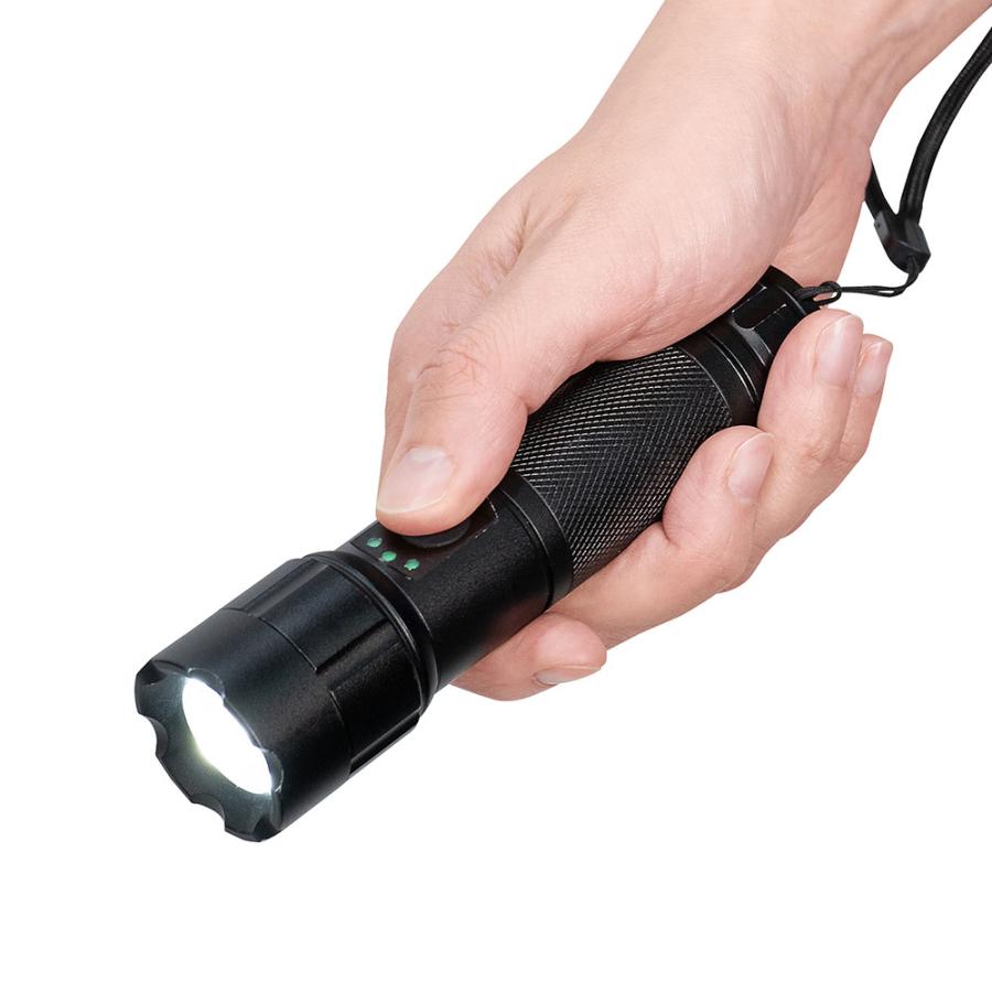 ELPA LEDアルミハンドライト 450ルーメン 単3形乾電池3本 集光・散光 防浸形(IPX7) DOP-EP540_ELPA（エルパ・朝日電器） : エクサイト・セキュリティ Yahoo ...