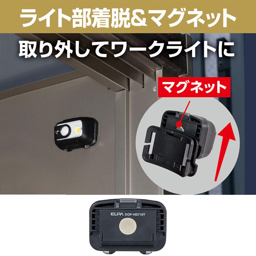 LEDヘッドライト 最大230ルーメン 単四電池式 防沫形（IPX4） DOP-HD710T_ELPA（エルパ・朝日電器） : dop-hd710t : エクサイト・セキュリティ Yahoo ...