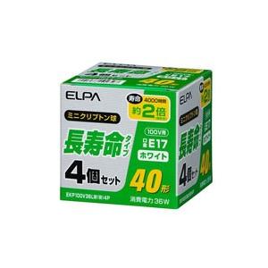 ELPA EKP100V36LW(W)4P 長寿命ミニクリプトン球 36W E17 ホワイト 4個入 ELPA（エルパ・朝日電器） : エクサイト・セキュリティ Yahoo!店 - 通販 ...