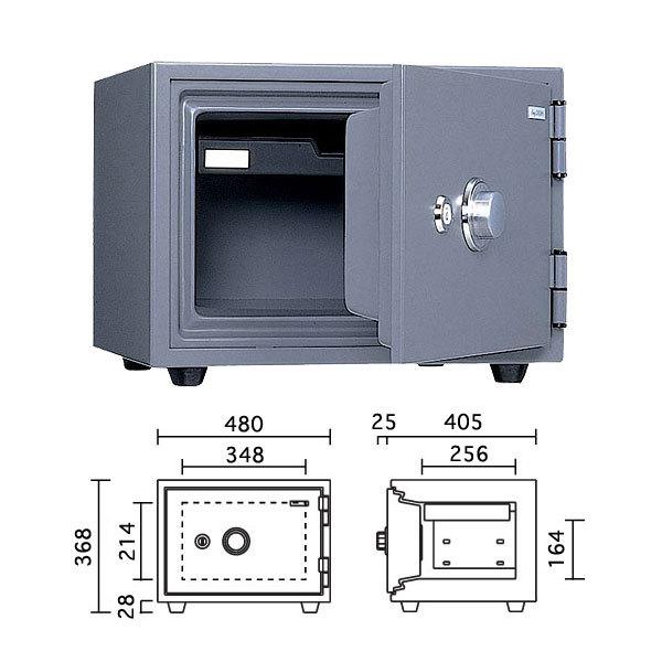 ダイヤル式耐火金庫 ダークグレー 20L 50kg | KS-20SD-DG |【搬入設置料見積り】【代引不可】【メーカー直送】| KingCrown（日本アイ・エス・ケイ） :KS-20SD ...