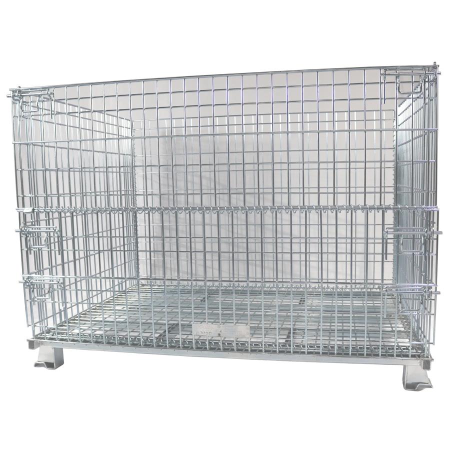 【前扉半開式】メッシュパレット SCS-6 奥行1100mm×幅1500mm×高さ1100mm 積載荷重1000kg 送料無料 農産物・箱詰品 ...