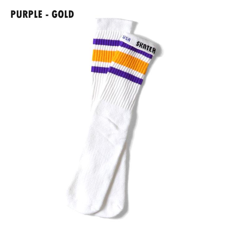 SKATER SOCKS / スケーターソックス SKATER19 19 inch MID-CALF STRIPE TUBE SOCKS ...