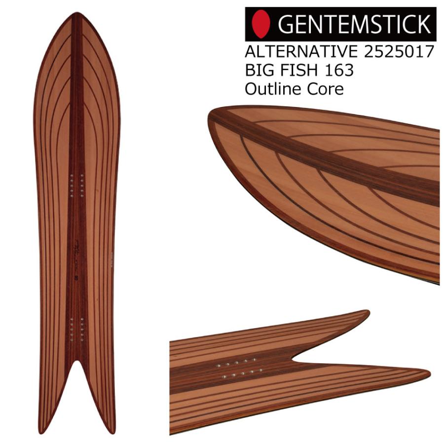 genten 25-26 ゲンテンスティック 2425017 ビッグフィッシュ アウトラインコア 163 GENTEMSTICK BIG FISH OUTLINE CORE アクセルキャンバー ...