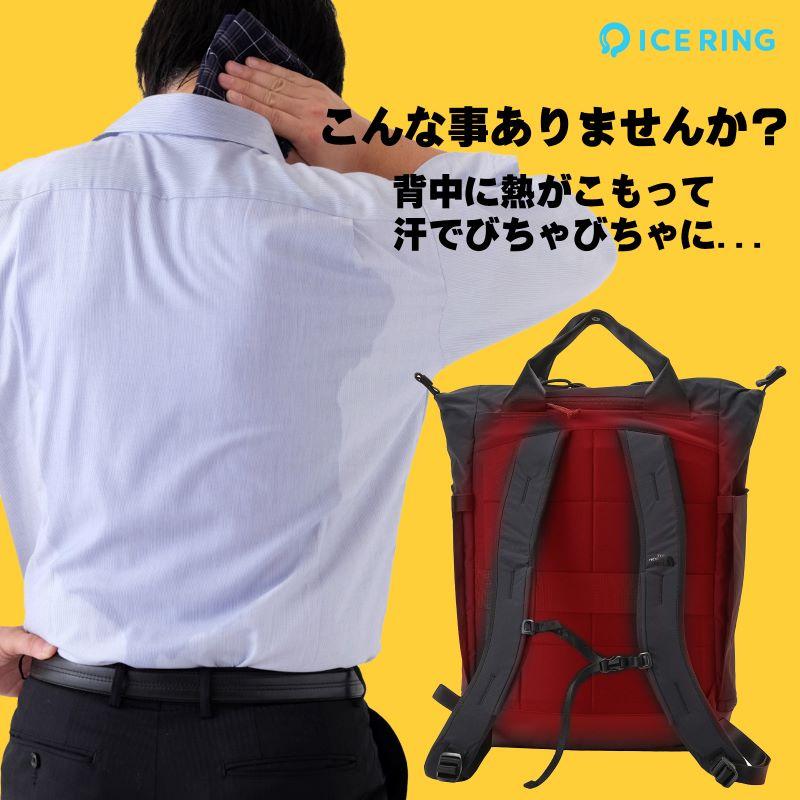 ￥6490→30%OFF！ 国内原料メーカー製使用 リュックサック パッド 冷感 クール ひんやり 背中 背パッド アイスキャリー (M) 大人 学生 子供 熱中症対策グッズ ...