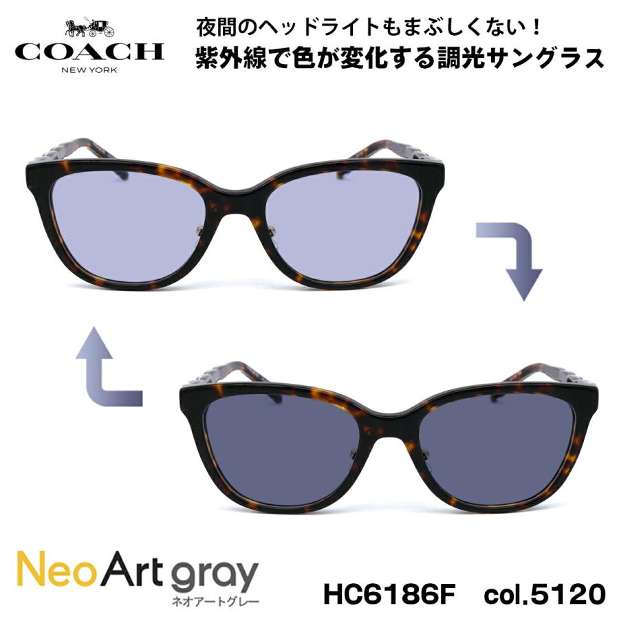 COACH 調光 サングラス HC6186F 5120 53mm アジアンフィット コーチ 国内正規品 ネオアート : hc6186f ...